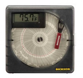 Dickson VFC70 Temperature Chart Recorder with Digital Display, 7 Days