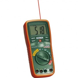 Extech EX470 True RMS Multimeter with Thermometer, 20A
