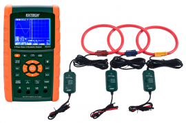 Extech PQ3470-30 3-Phase Power/Harmonics Analyzer/Data Logger with set ...