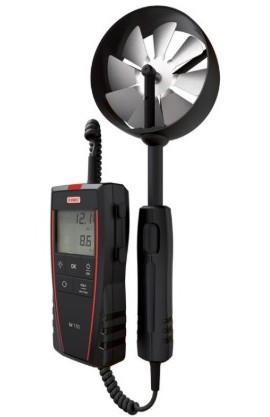 KIMO LV 111 S Portable Thermo-Anemometer with remote vane probe, 32 to ...