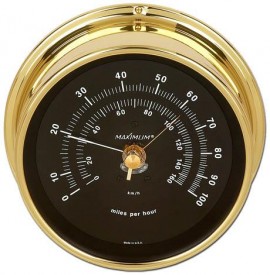 Maximum Vigilant KIT-VIB Analog Wind Speed Instrument, Brass Case and ...