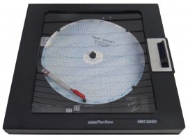 Partlow MRC 5000 Circular Chart Recorder, 2 Pen Recorder Only, 2 Relay ...