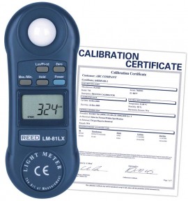 REED LM-81LX Compact Light Meter, 20,000 Lux / 2,000 Foot Candles (Fc),