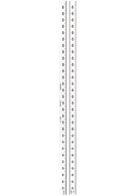 Starrett C330-300 Full-Flexible Steel Rule with Millimeter Graduations ...