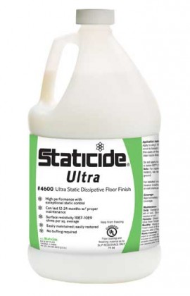 ACL Staticide 4600-1-CASE Ultra Floor Finish, 1 gal, 4-pack