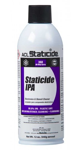 ACL Staticide 8625 IPA Aerosol Spray, 12 oz, 12-pack