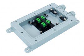 Tempo DFE101-BH-GY Drop Fiber Enclosure Kit with SC/APC bulkheads, 2 ...