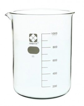 VEE GEE 10020-1000A SIBATA Glass Beaker, 1000 mL, 6-pack