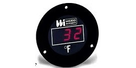 Weiss 20DT-F LED Thermometer, Front Flange, 120 V